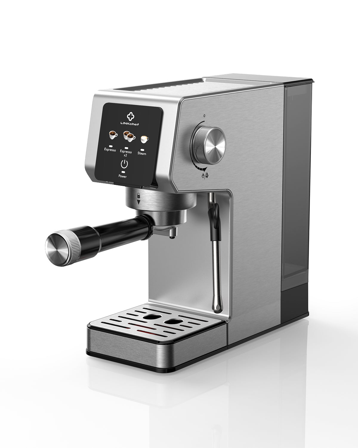 LINKChef® 20 Bar Fast Brew Espresso Machine, 1&2 Cups, 40 oz Water Tank.